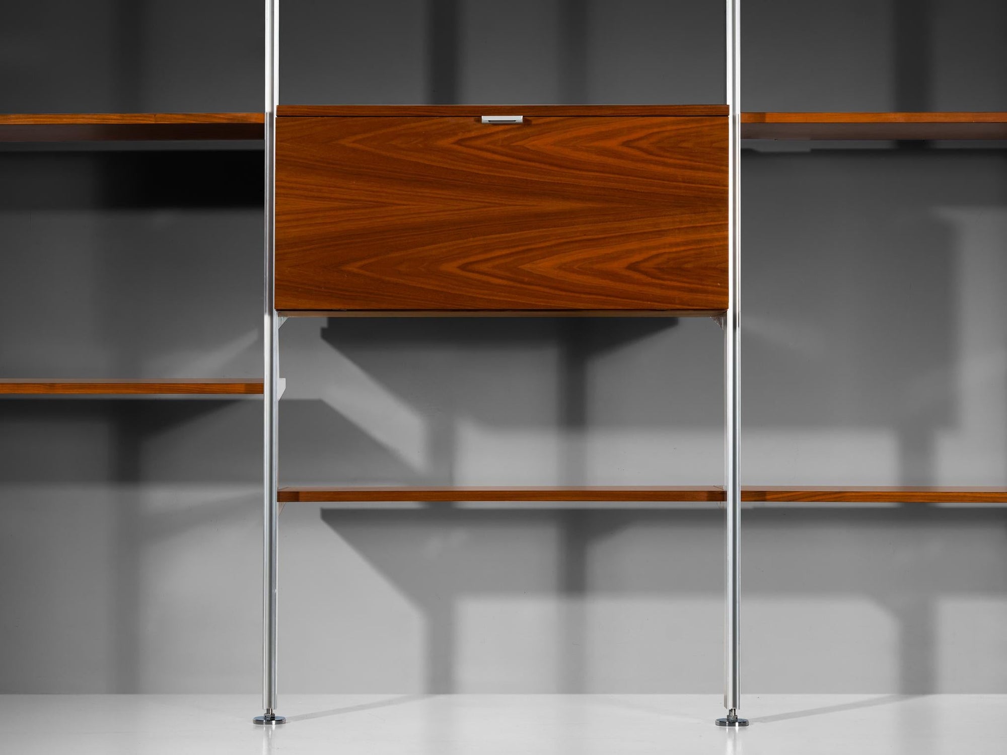 George Nelson for Herman Miller CSS Modular Wall Unit in Walnut & Alum