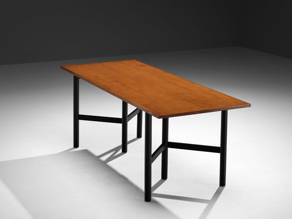 Rare Jørgen Magnussen for Peder Pedersen Custom-Made Dining Table in P