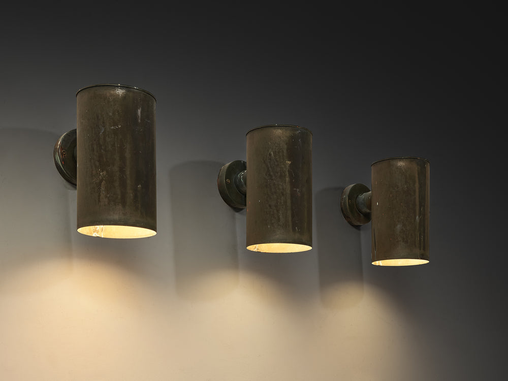 Fagerhult Swedish Wall Lights in Copper